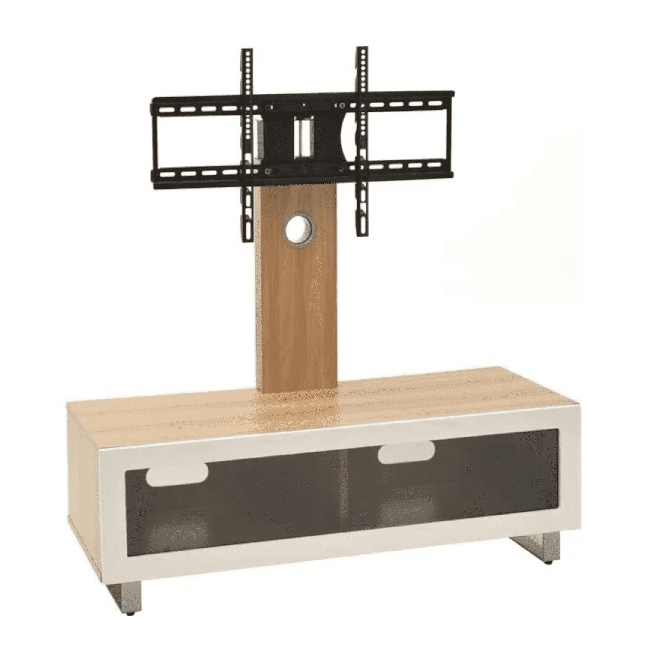 TTAP MUN-1250-OAK Munich 1250mm Cantilever TV Stand with Bracket – Oak ...