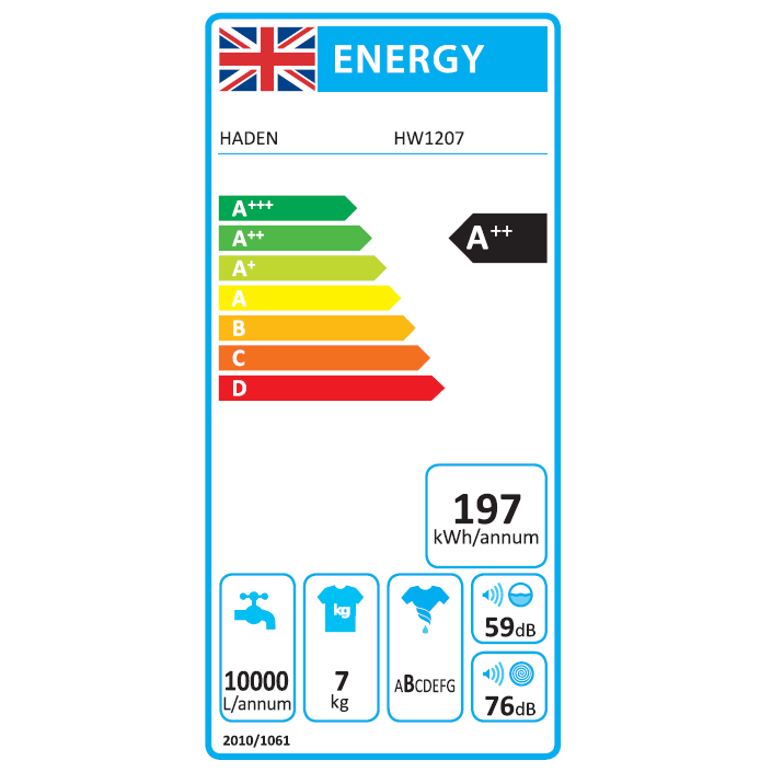 Haden HW1207 7kg Freestanding Washing Machine | Haden Washing Machine ...