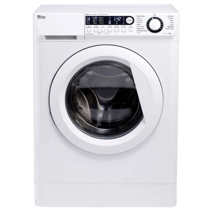 Ebac AWM74D2-WH 7kg 1400RPM Freestanding Washing Machine with 7-year ...
