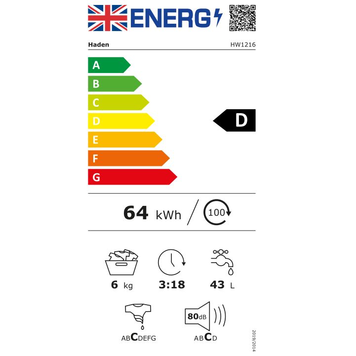 Haden HW1216 6kg Washing Machine | Haden Washing Machine | Bentley ...
