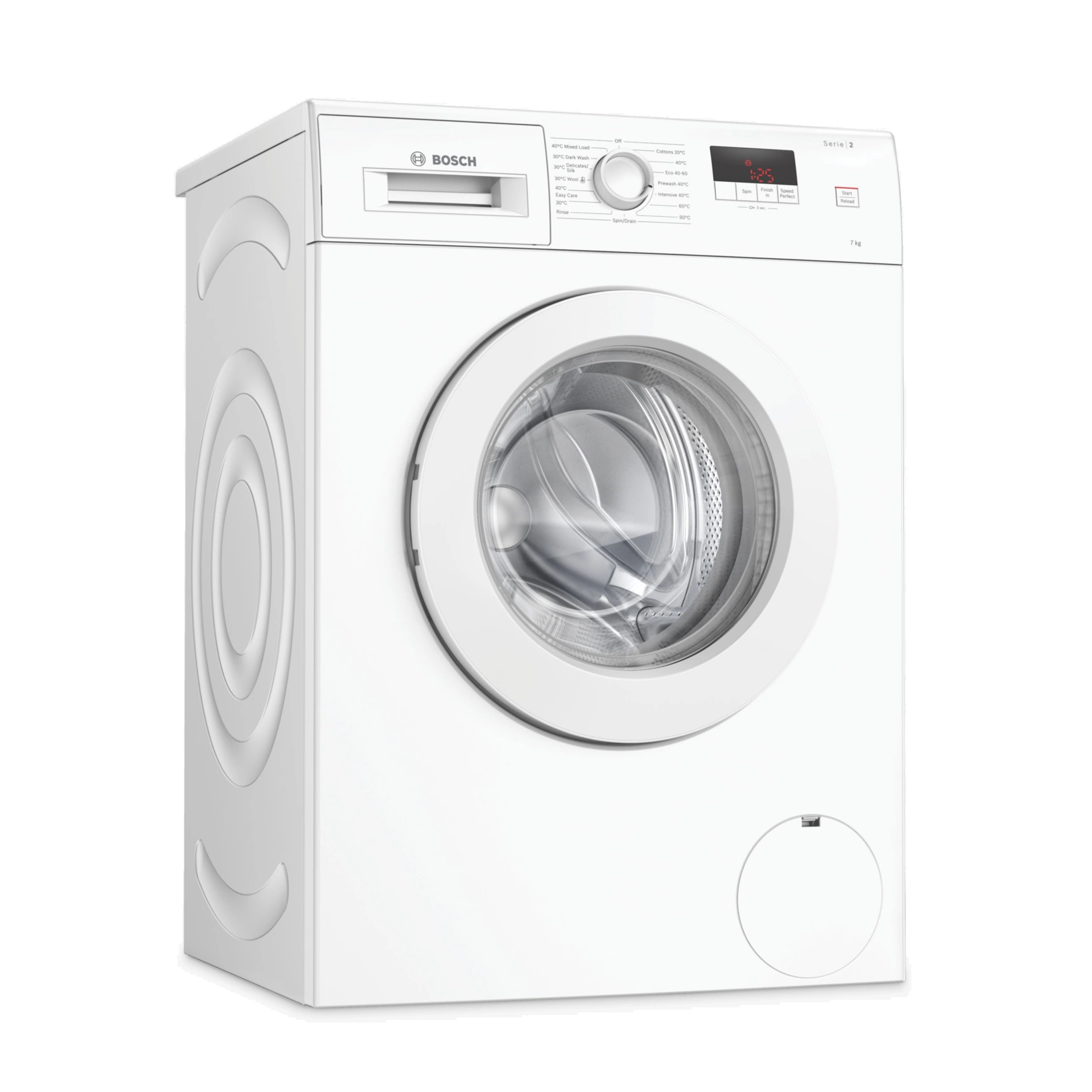 Bosch Serie 2 WAJ28008GB 7kg 1400 spin Freestanding Washing Machine ...